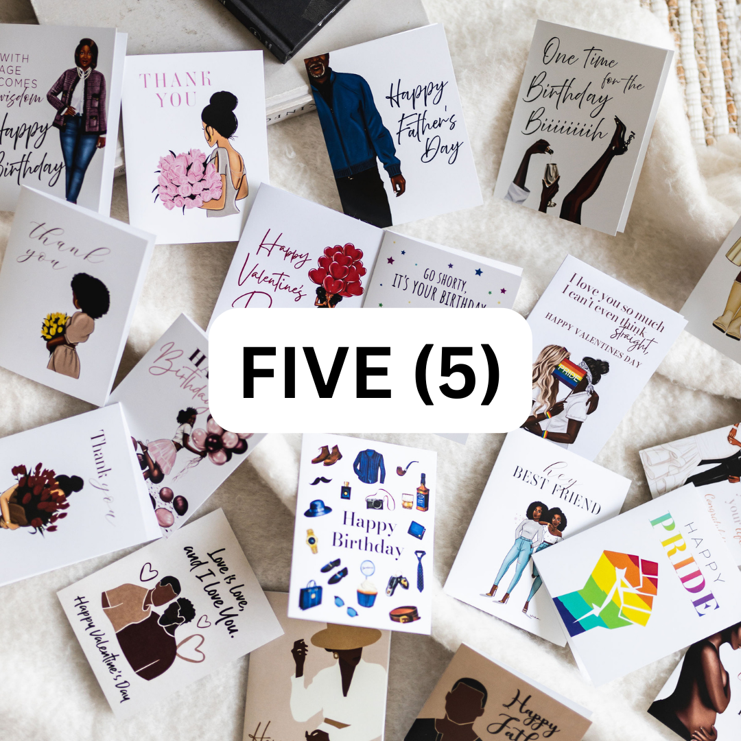 Five (5) Card Bundle – Mint Greetings Inc.